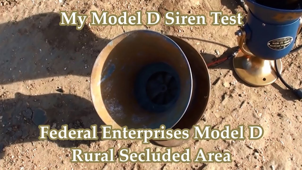 My Model D Siren - First Run Up 3-22-16 - YouTube