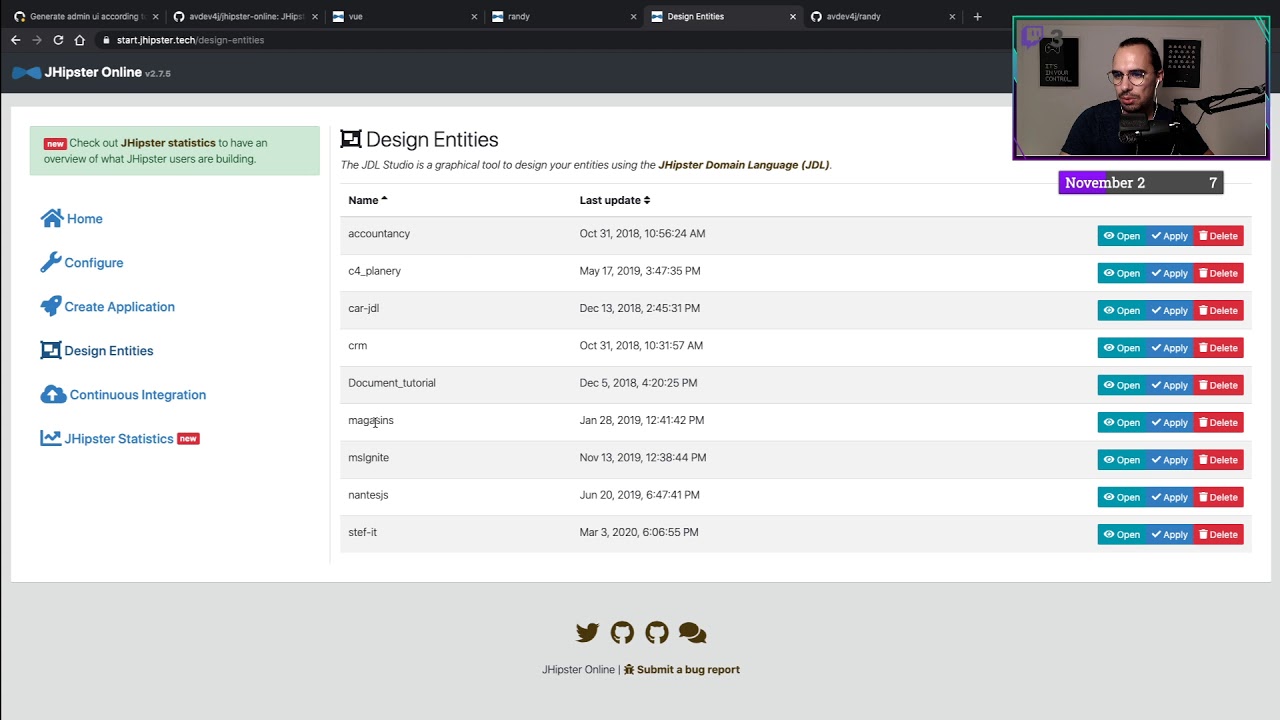 Demo de JHipster Online ! - YouTube