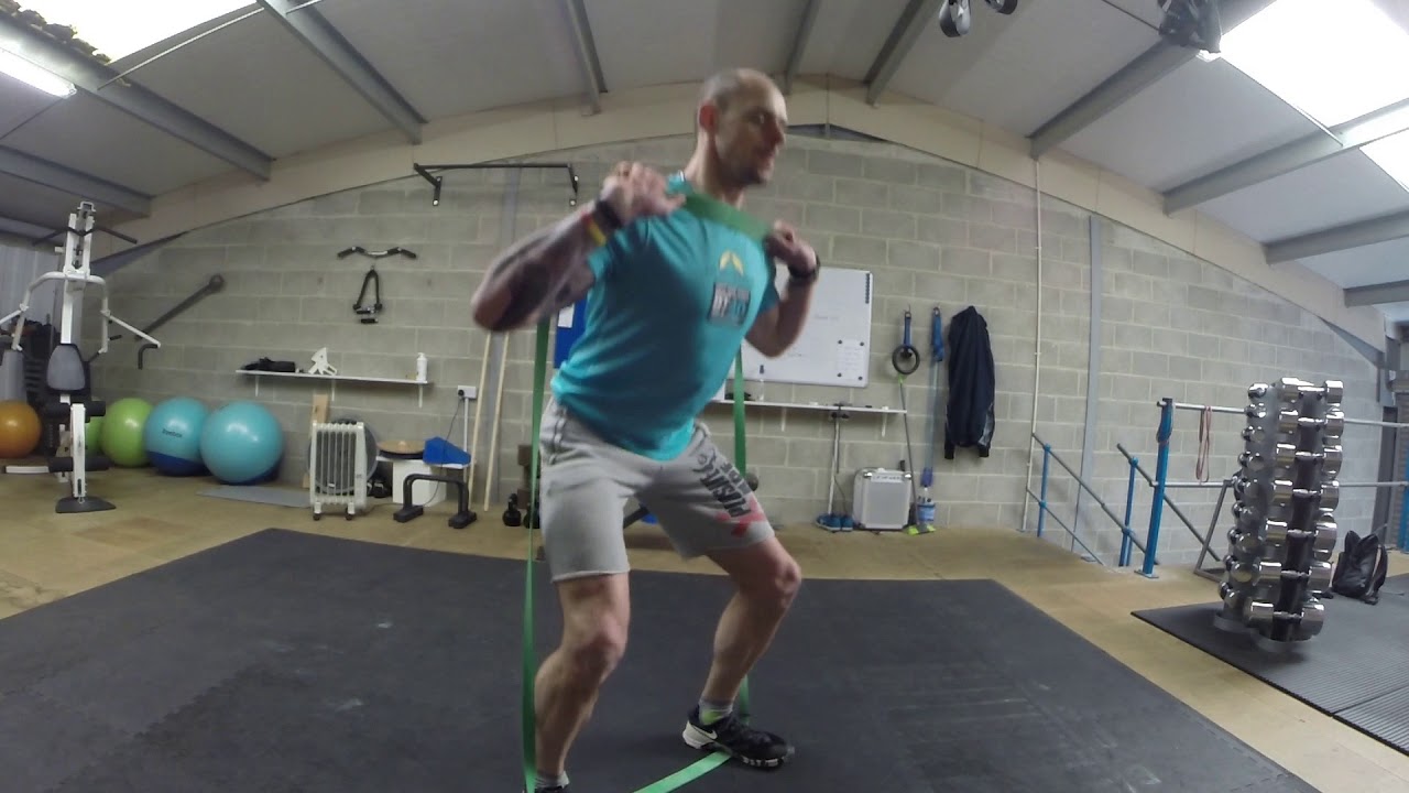 Resistance Band Front Squat - YouTube