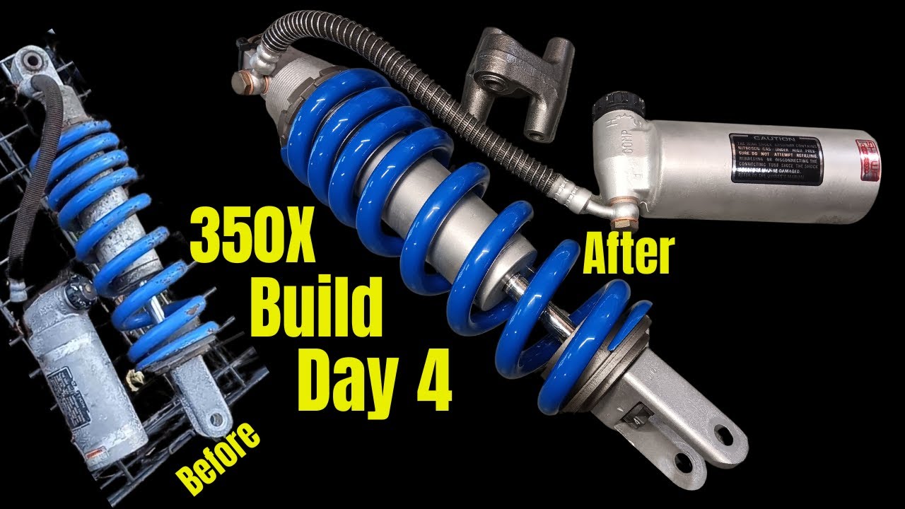Restoring a Honda ATC350X: Rear Shock - YouTube
