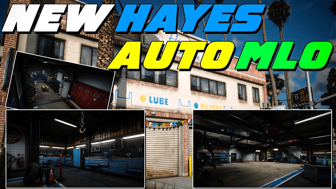 New Hayes Auto V2 MLO | Hayes Mechanic | MXC | QBCore/ESX | FiveM ...