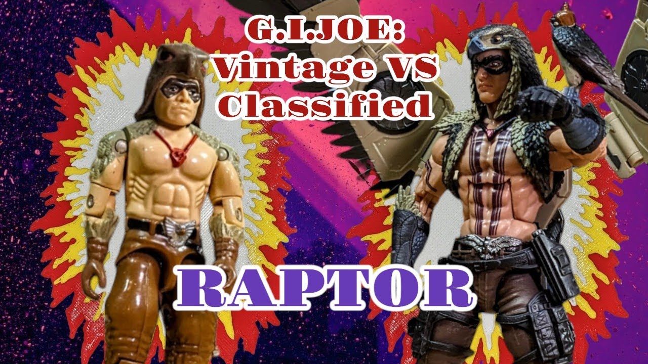 G.I. JOE- VINTAGE VS CLASSIFIED- RAPTOR- Comparison Video - YouTube