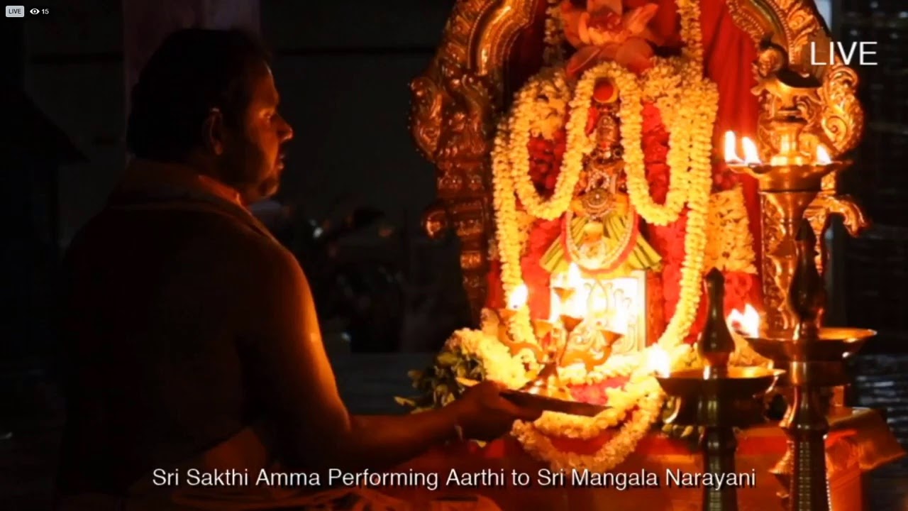 Sri Sakthi Amma Performing Sri Mangala Narayani Abhishekam - YouTube
