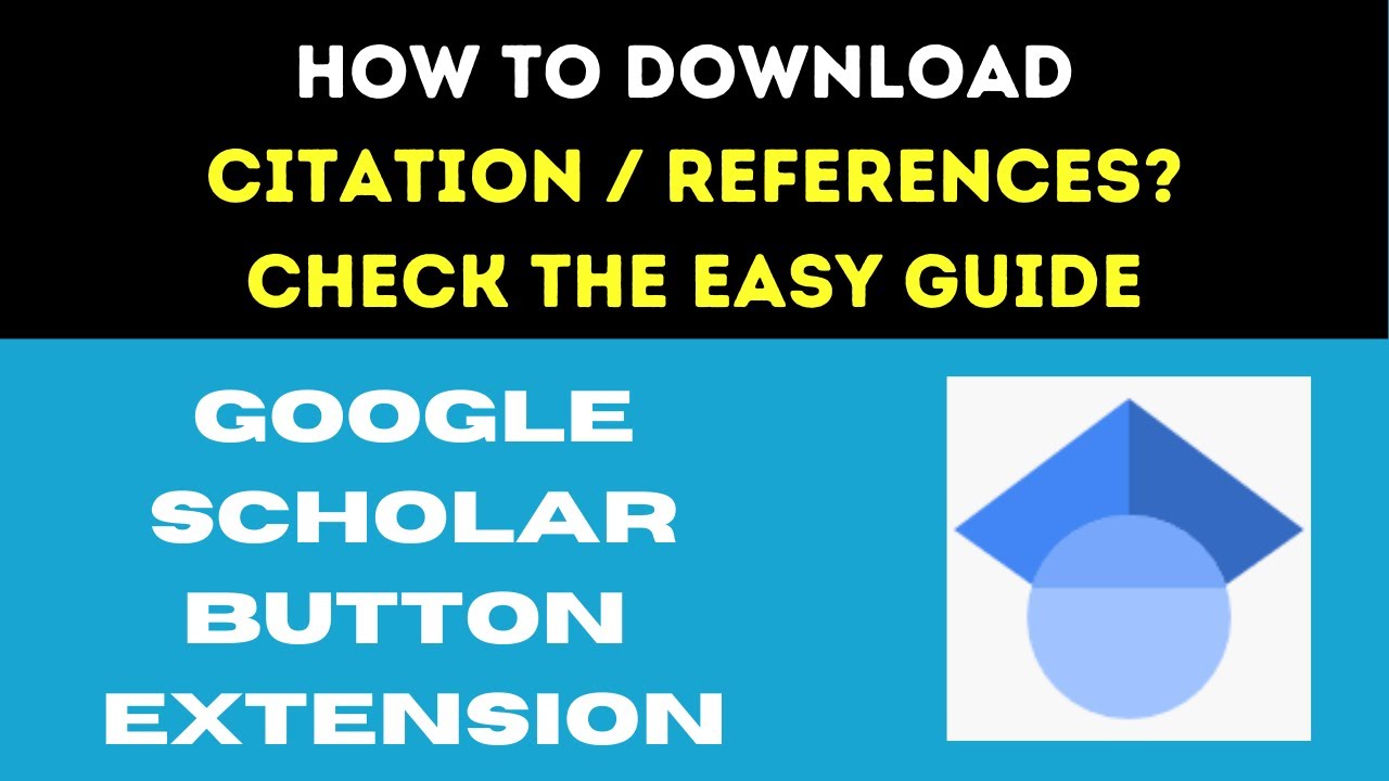 Google Scholar Extension - how to install the google scholar button ...