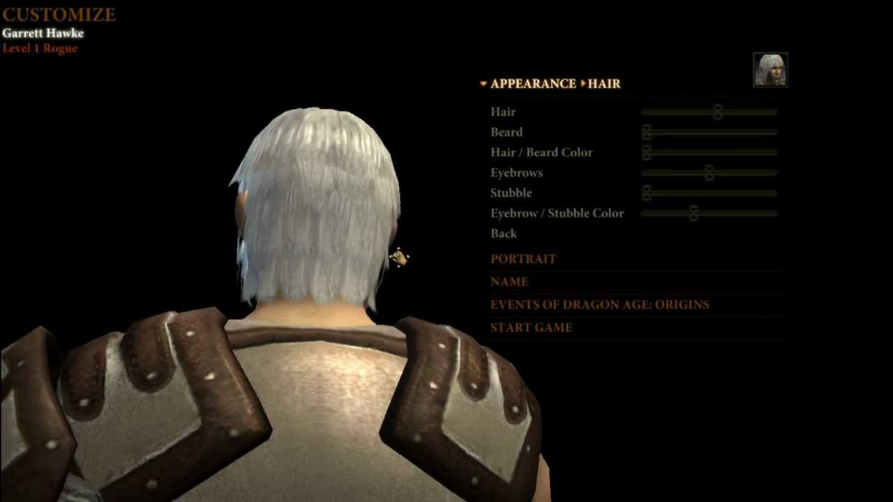 Dragon Age ll :Character Creation Full HD - YouTube