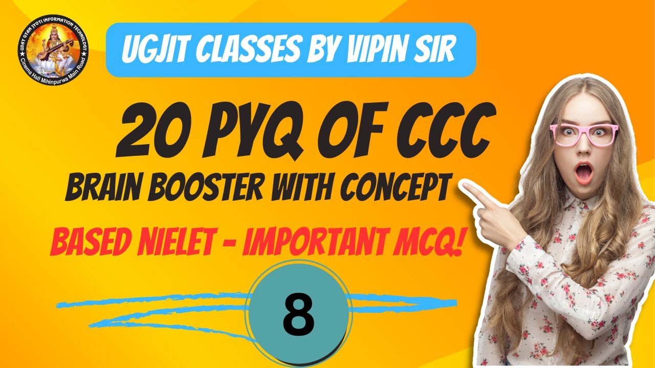 CCC IMPORTANT QUESTIONS | NIELIT BASED | UDAY CLASSE BY VIPIN SIR | # ...
