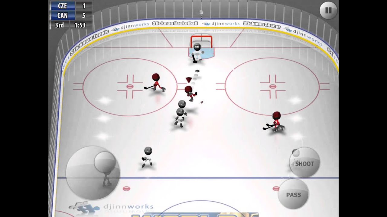 [Stickman Ice Hockey] Good turnover (for Canada) - YouTube
