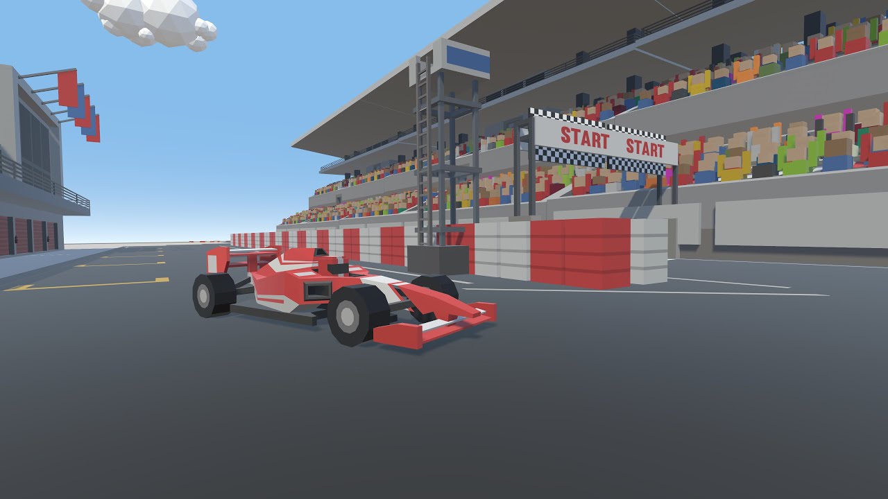 F1 racetrack in progress (Part 1) - Tiny Town VR #51 - YouTube