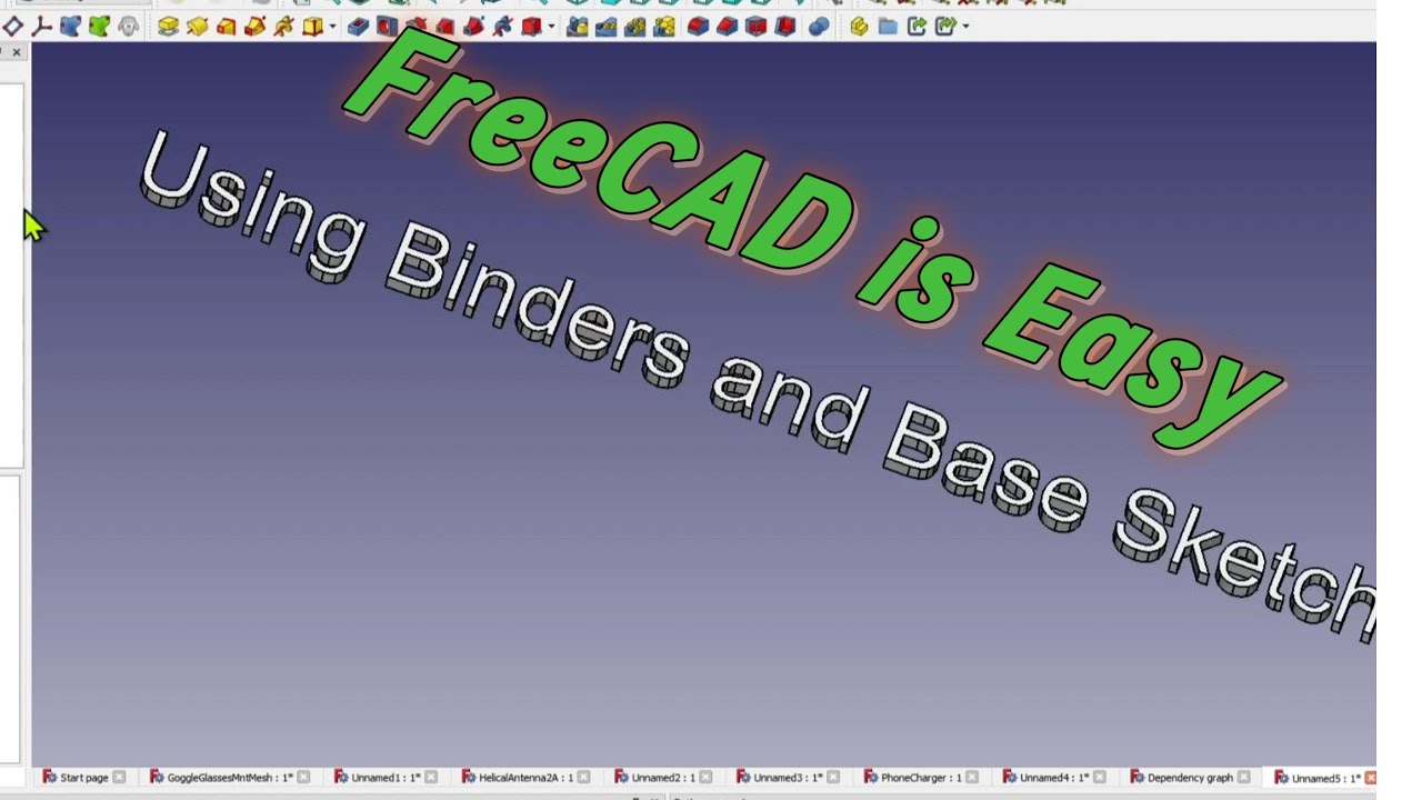 FreeCAD Using A Master Sketch - YouTube
