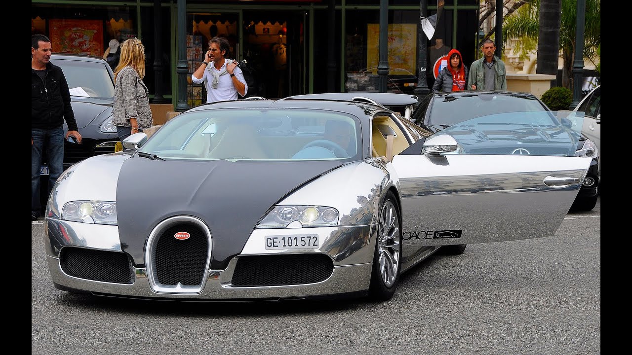 Insane 1001HP Chrome Bugatti Veyron Pur Sang in Monaco - YouTube