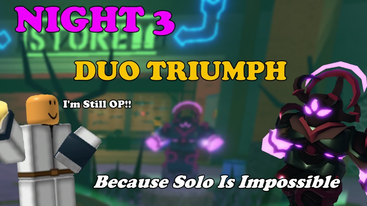 NIGHT 3 DUO TRIUMPH, SOLAR ECLIPSE EVENT || Tower Defense Simulator ...