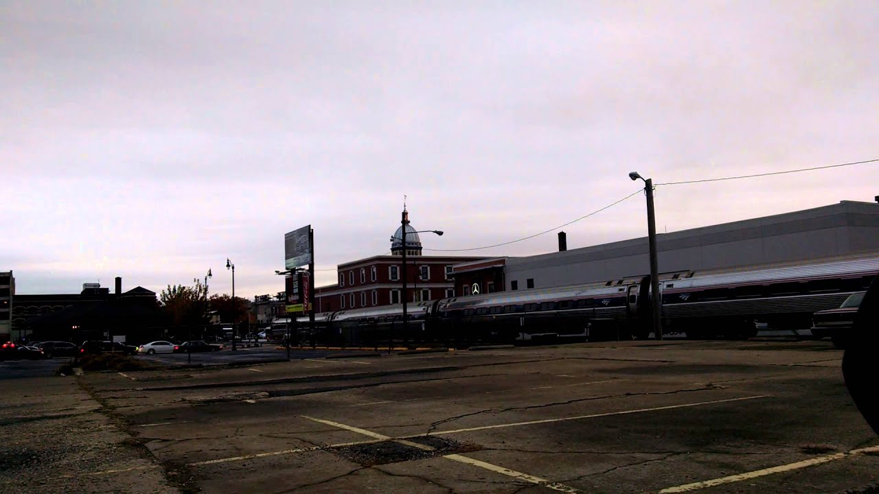 Amtrak Leaving Springfield, IL - YouTube