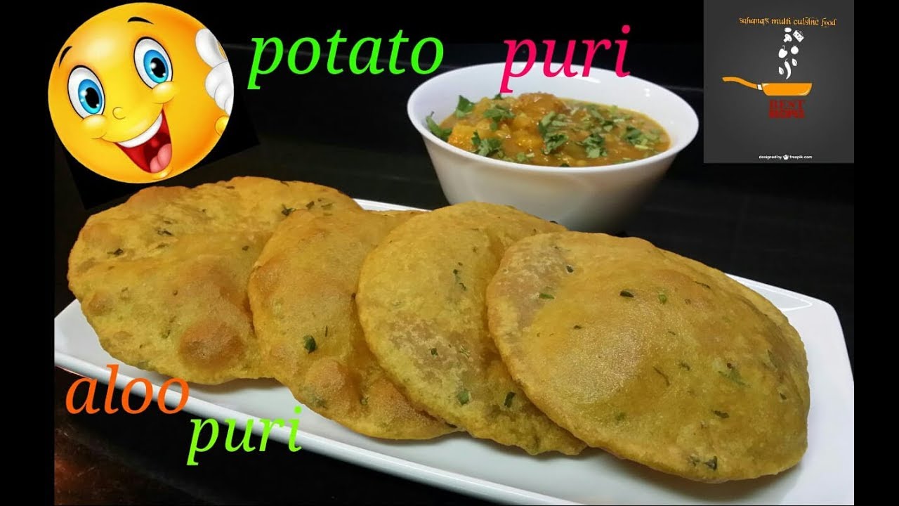 Potato Puri Recipe/Masala Aloo Puri/How To Make Potato/Aloo Puri With ...
