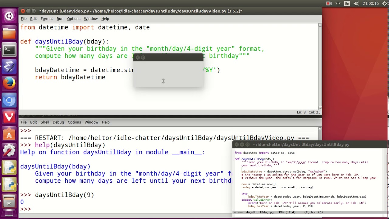 IDLE Chatter #1: daysUntilBirthday - YouTube