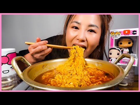 BEST SELLING KOREAN NOODLES TOP 5 #1 ft. RICE l ASMR MUKBANG