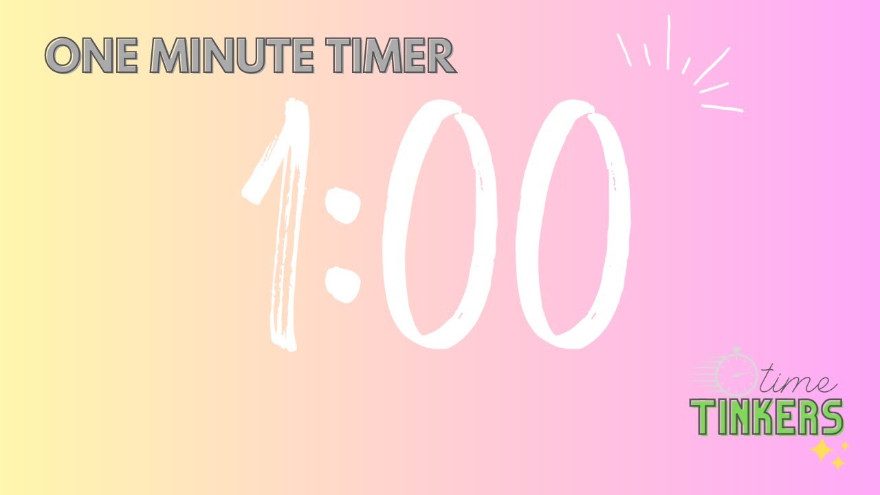 One Minute Pink Ombre Countdown Timer - YouTube
