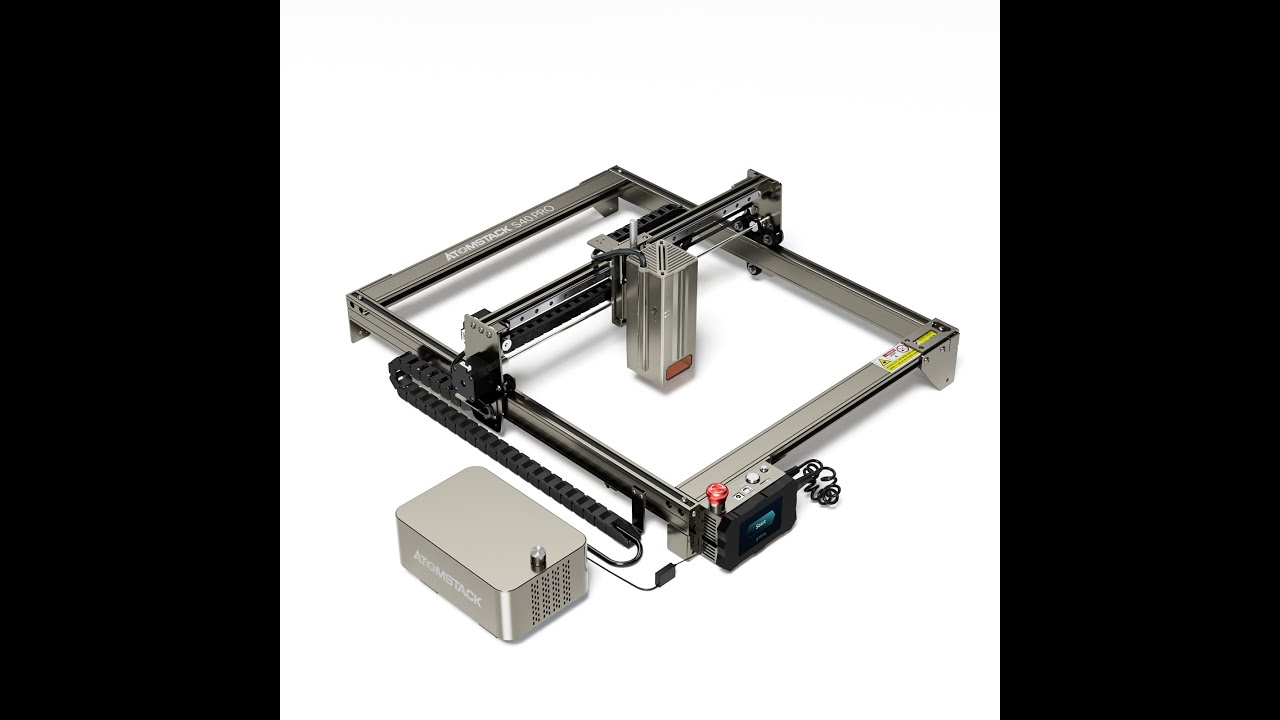 Atomstack S40/A40/X40 pro 210W laser engraving machine - YouTube
