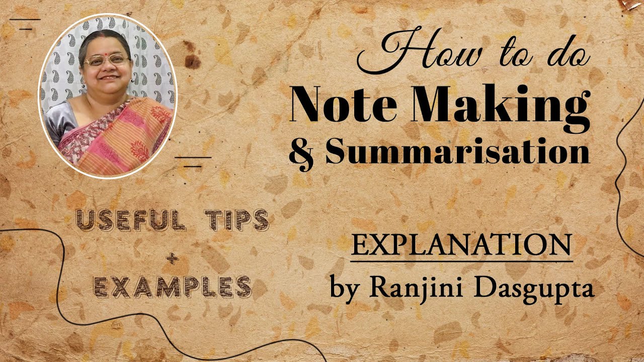 How to do Note Making & Summarization | Useful TIPS + Examples | CBSE ...