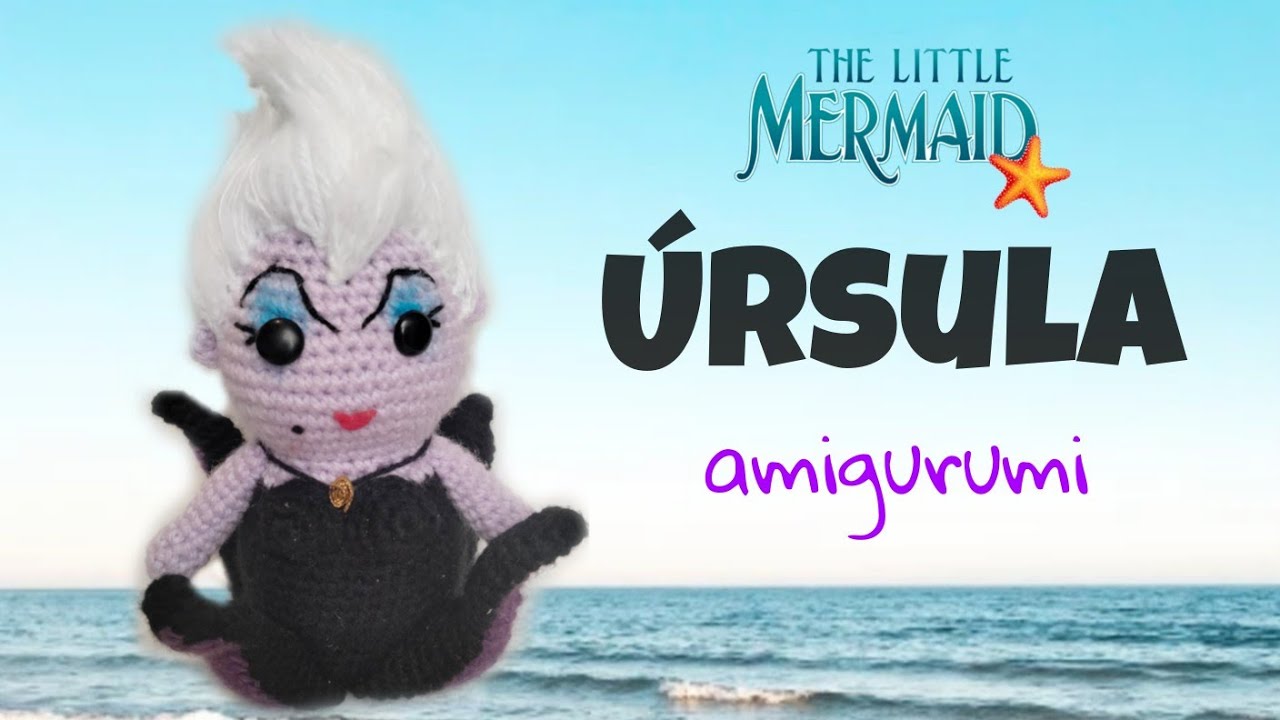 Ursula amigurumi la sirenita tejida a crochet / parte 2 - YouTube