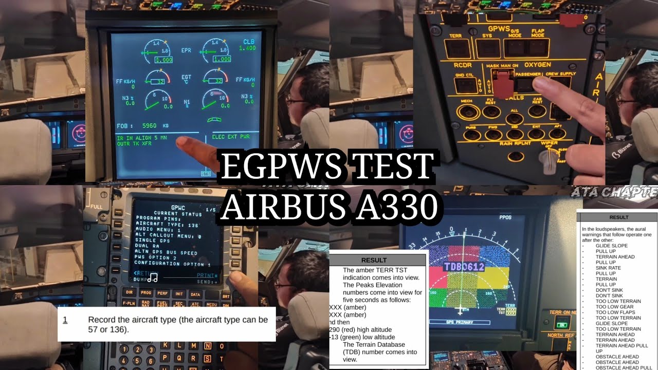 57. GPWS System Test Airbus A330 - YouTube