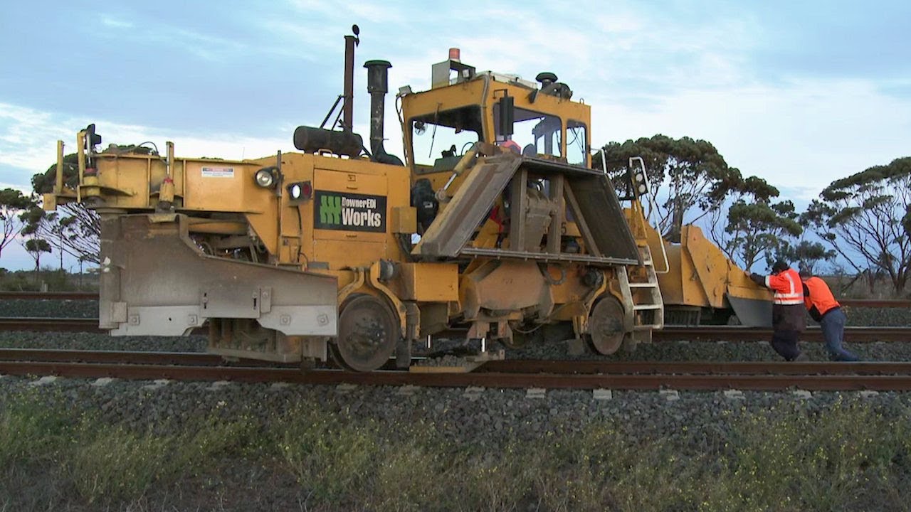 Ballast Regulator Being Turned & The Overland Passenger Train - PoathTV ...