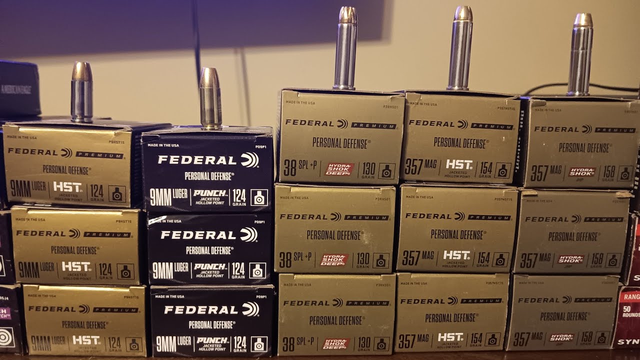 Federal Sent their Best JHP .38 Hydrashok Deep, .357 HST, 9mm 124 Punch ...