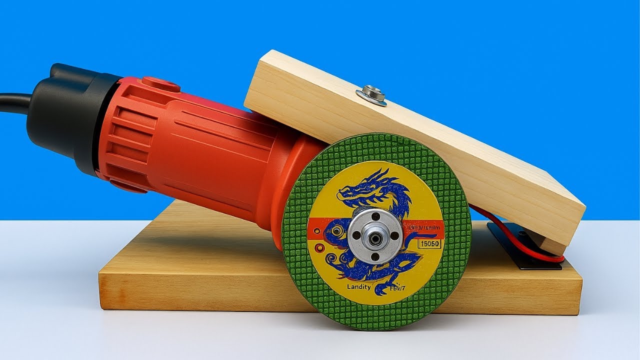 Genius DIY Idea! Turn Your Angle Grinder into a Powerful Cutting Tool ...