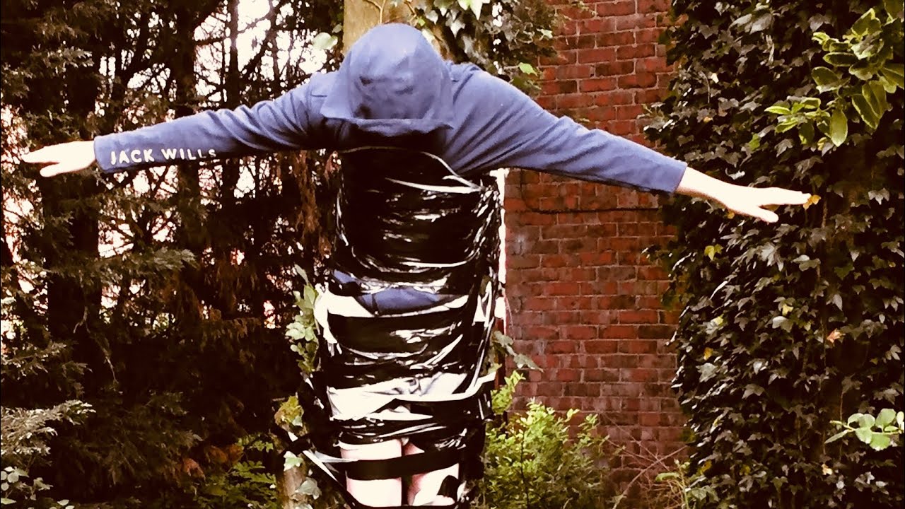 DIY human cocoon - YouTube