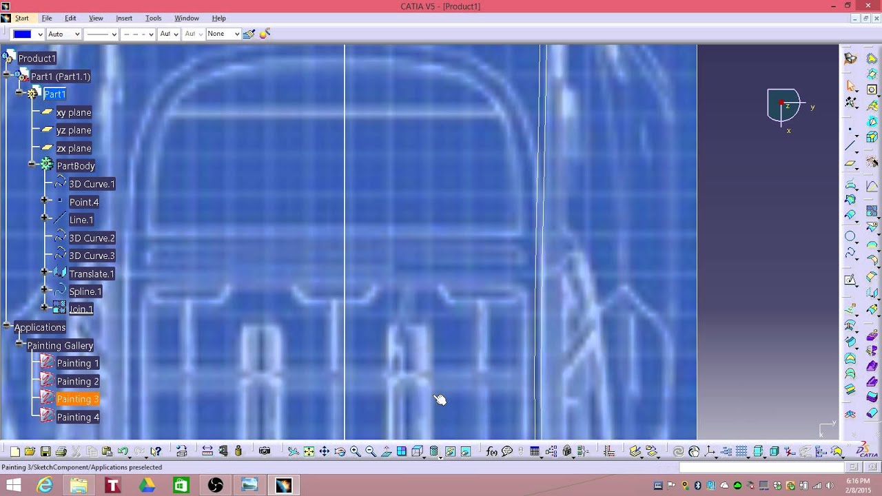 catia v5 tesla part 2 - YouTube