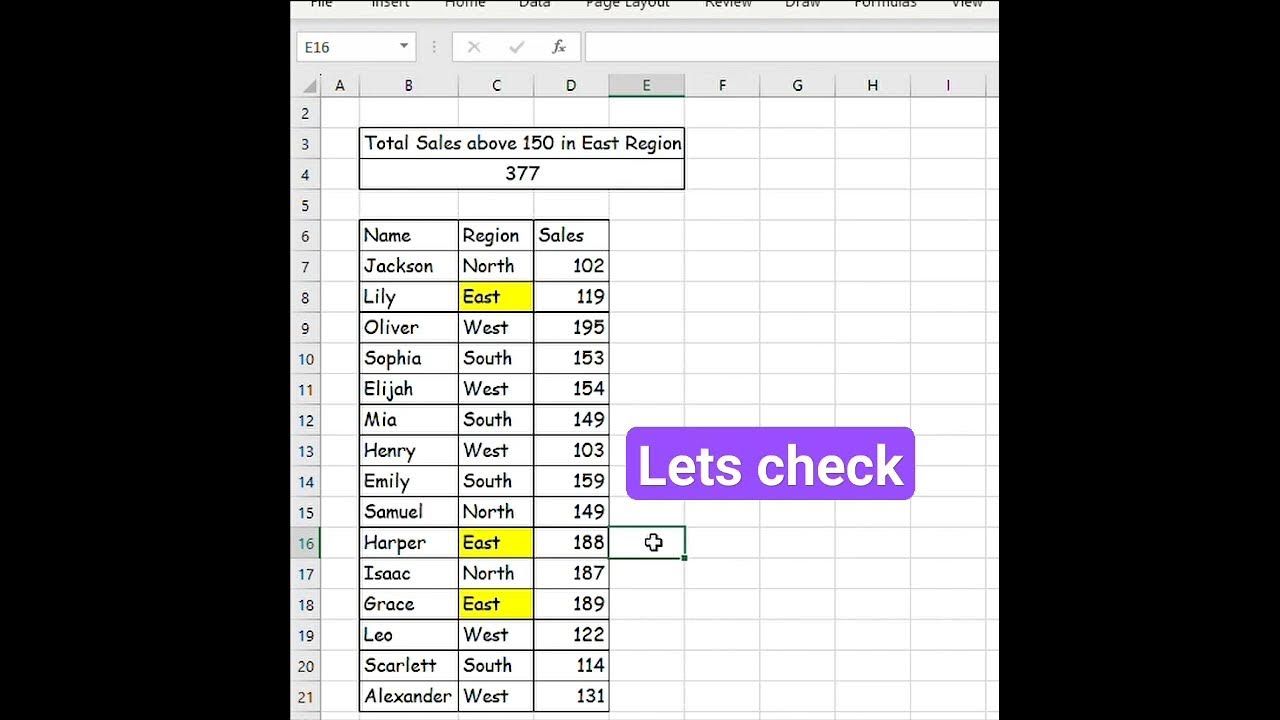 2 Advanced Examples of SUMIFS Formula #excel #shortfeed #shorts - YouTube