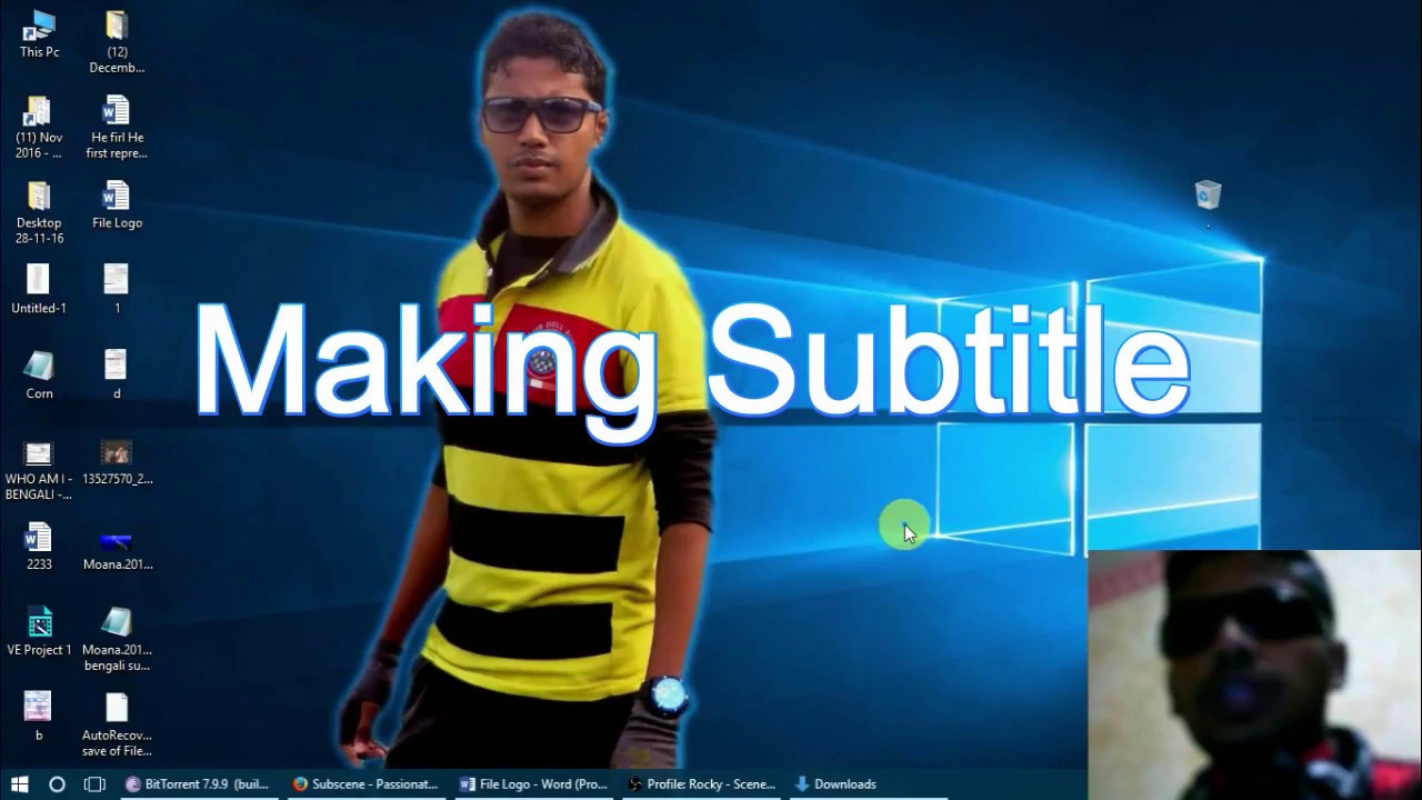 How to make subtitle for subscene.com - YouTube