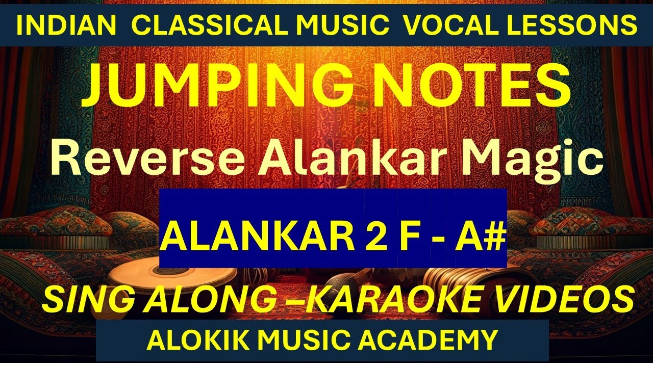 Jumping Alankar(reverse) Practice | Improve Vocal Agility | Indian ...