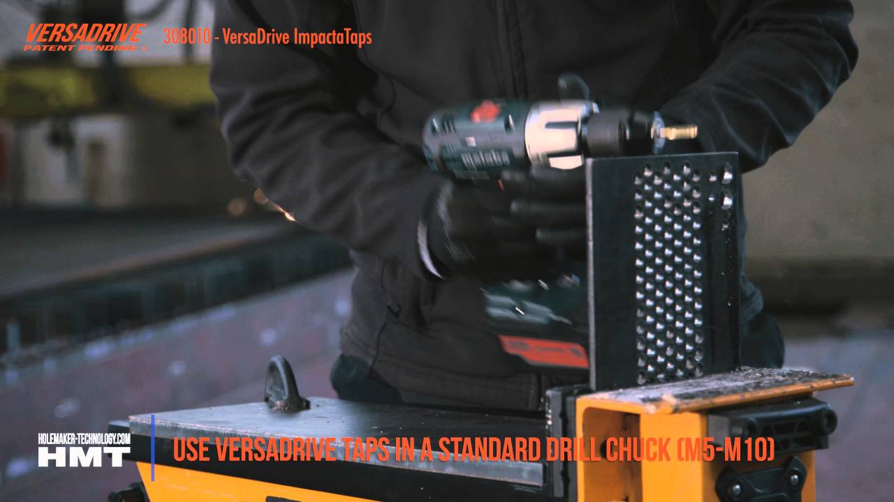 VersaDrive® ImpactaTaps - 15X Faster than Hand Tapping - YouTube