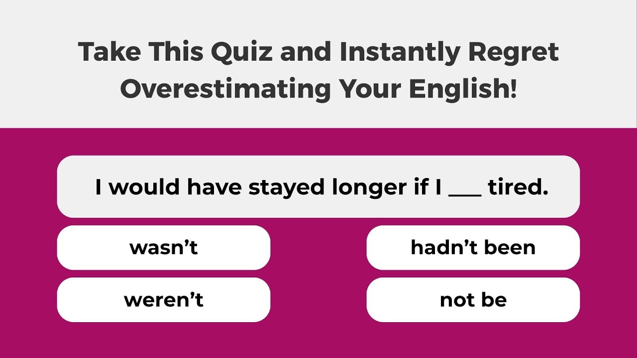 Think You're Good at English? This Quiz Will Change Your Mind! - YouTube