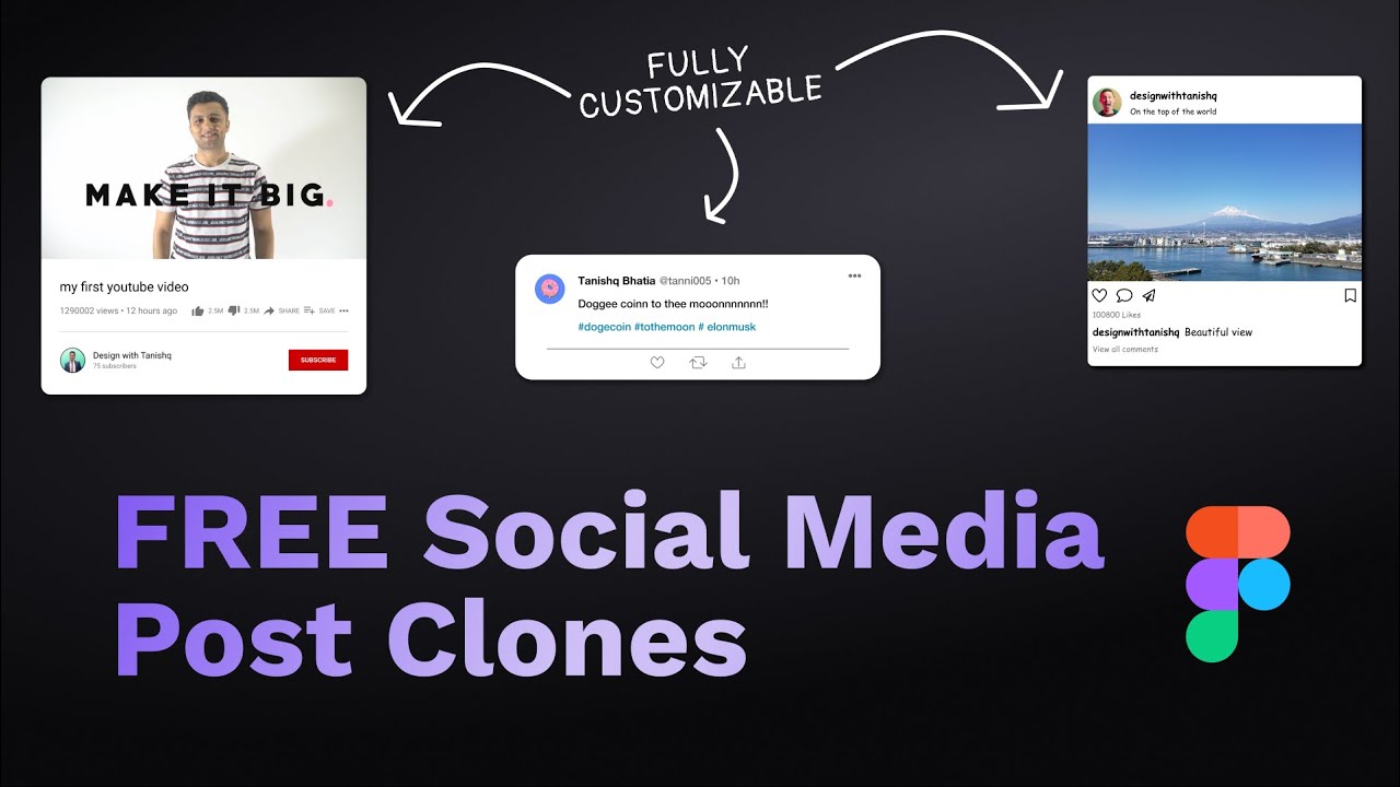 Social Media Clone FREE Template | Awesome for sharing posts on Instagram, Facebook, Youtube ...