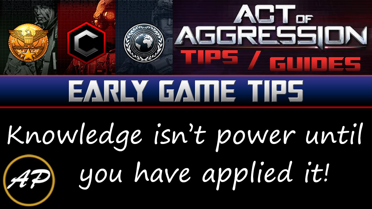 Act of Aggression: Guide - Quick Tips for the Early Game - YouTube