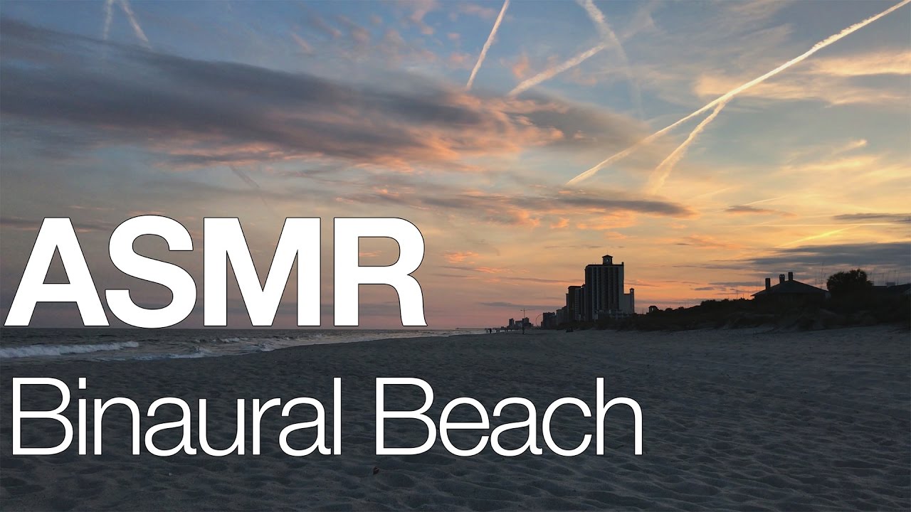 ASMR Binaural Beach Sounds | Ambient Ocean Waves And Nature Sounds ...