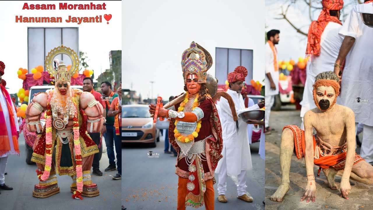 Assam Moranhat hanuman jayanti💫 Mera Bharat ka baccha baccha Jai Shri ...