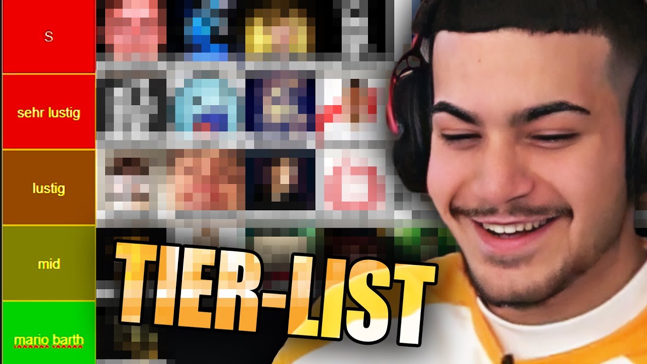 STREAMER TIER-LIST NACH HUMOR mit @unsympathischtv | Rohaze - YouTube
