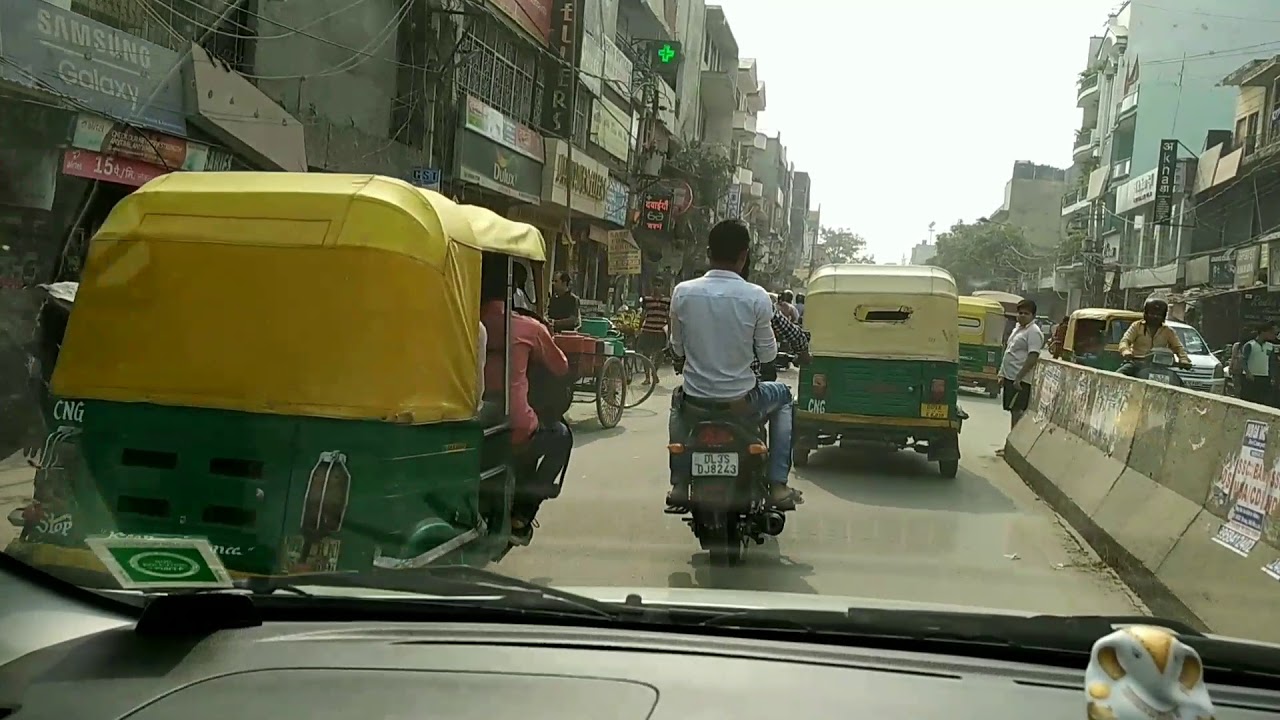 Dangerous Driving in Delhi (Devli Khanpur Road) by Auto - YouTube