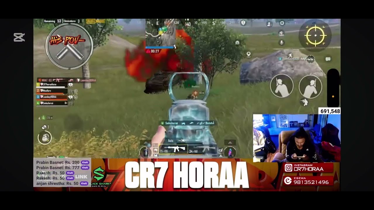 1v4 Cr7 team | horaa in my match ️ #cr7horaa #pubg #pubgmobile #cr7hora ...