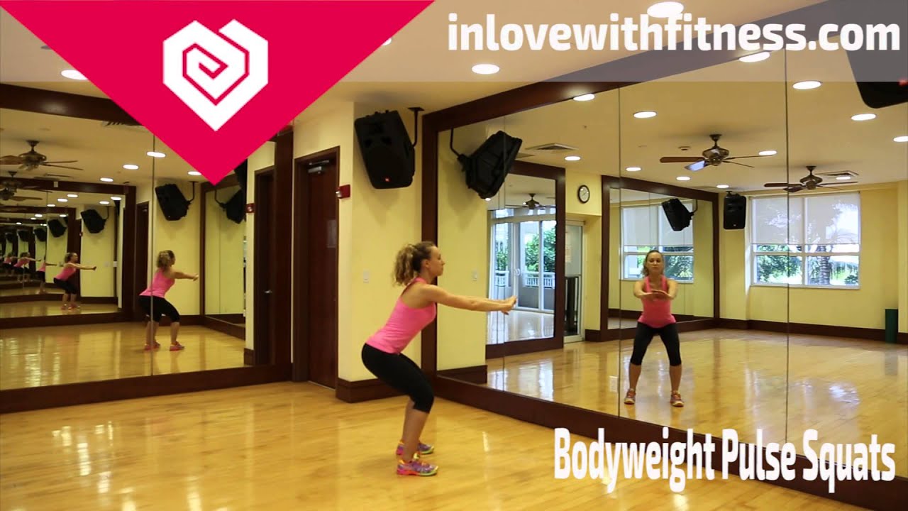 Bodyweight Pulse Squats - YouTube