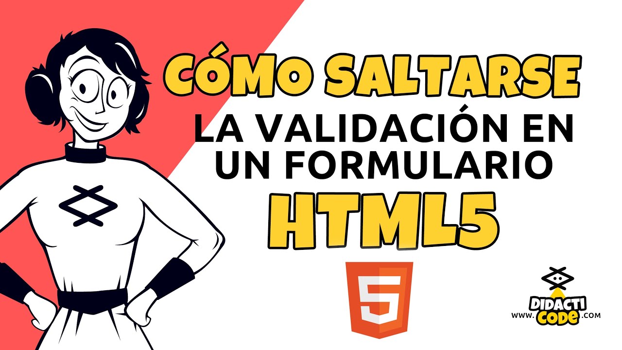 🦘cómo Evitar La ValidaciÓn De Un Formulario Html5 💻 Sin Herramientas 8779