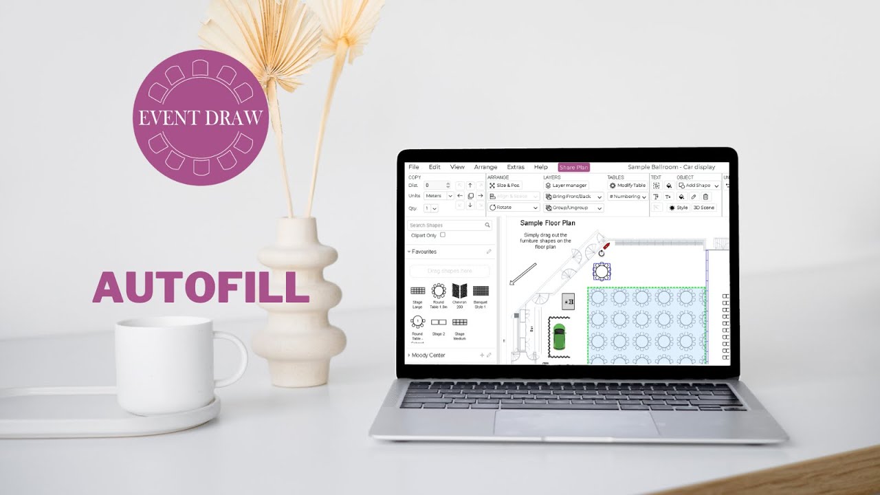 EventDraw: Autofill - Creating a floor plan in seconds - YouTube