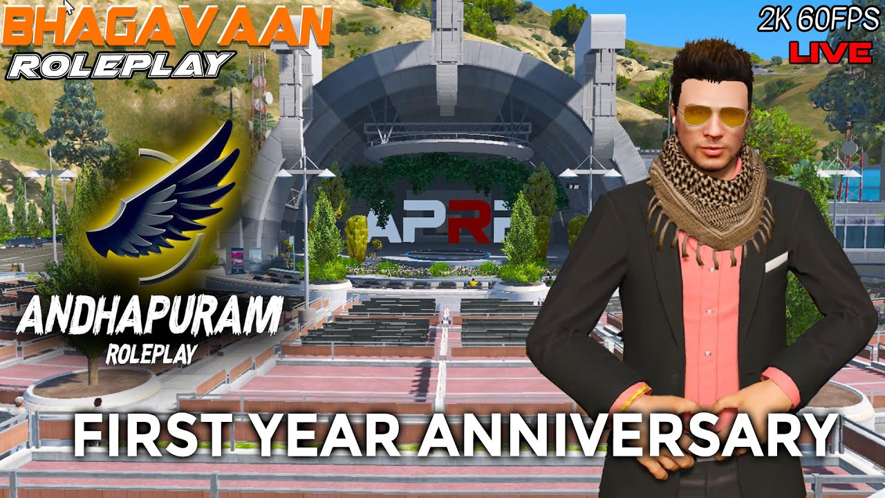 Andhapuram RP - First Year Anniversary LIVE | GTA 5 RP | Naresh Playz ...