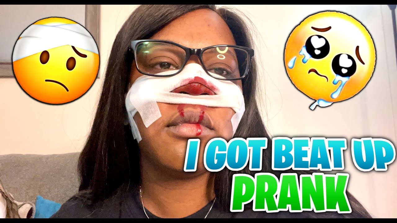 I GOT BEAT UP | PRANK ON FRIENDS **EMOTIONAL** - YouTube