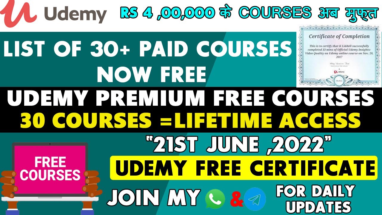 Top Trending Technology Courses for Free !! Udemy Paid Courses for Free ...