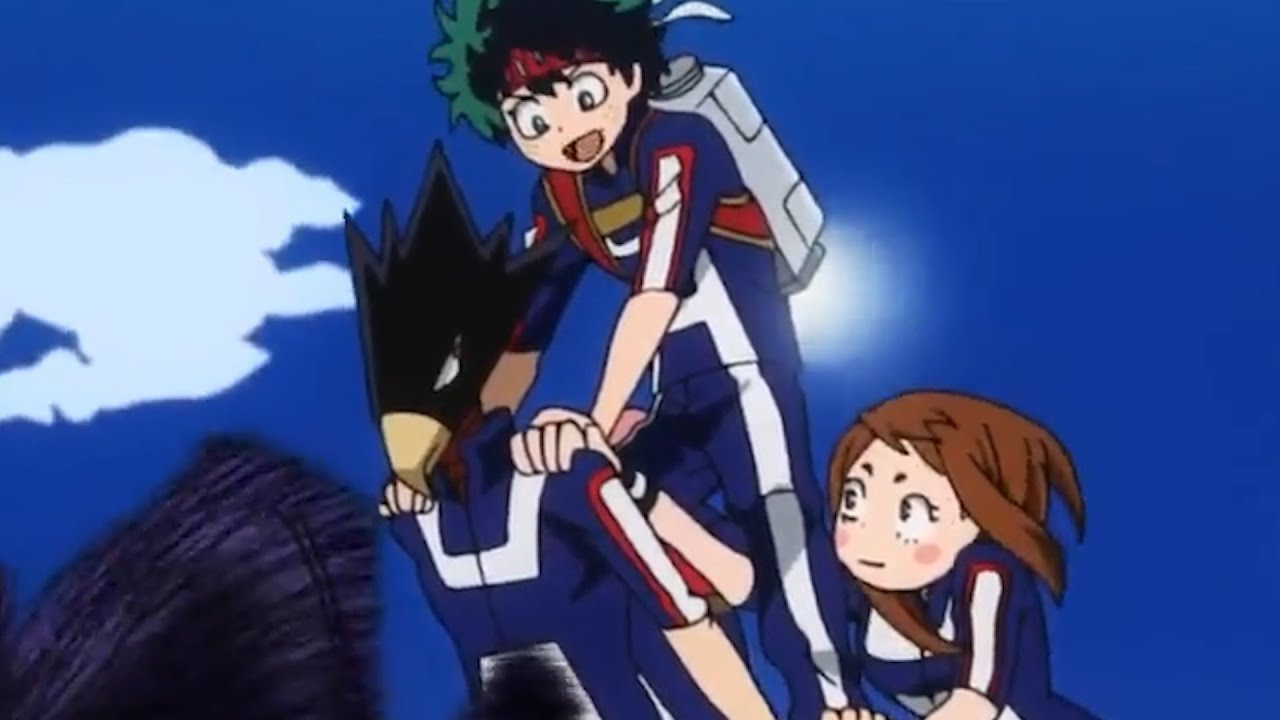 The Team of Deku, Uraraka, Tokoyami and Mei UA Sports Festival - YouTube