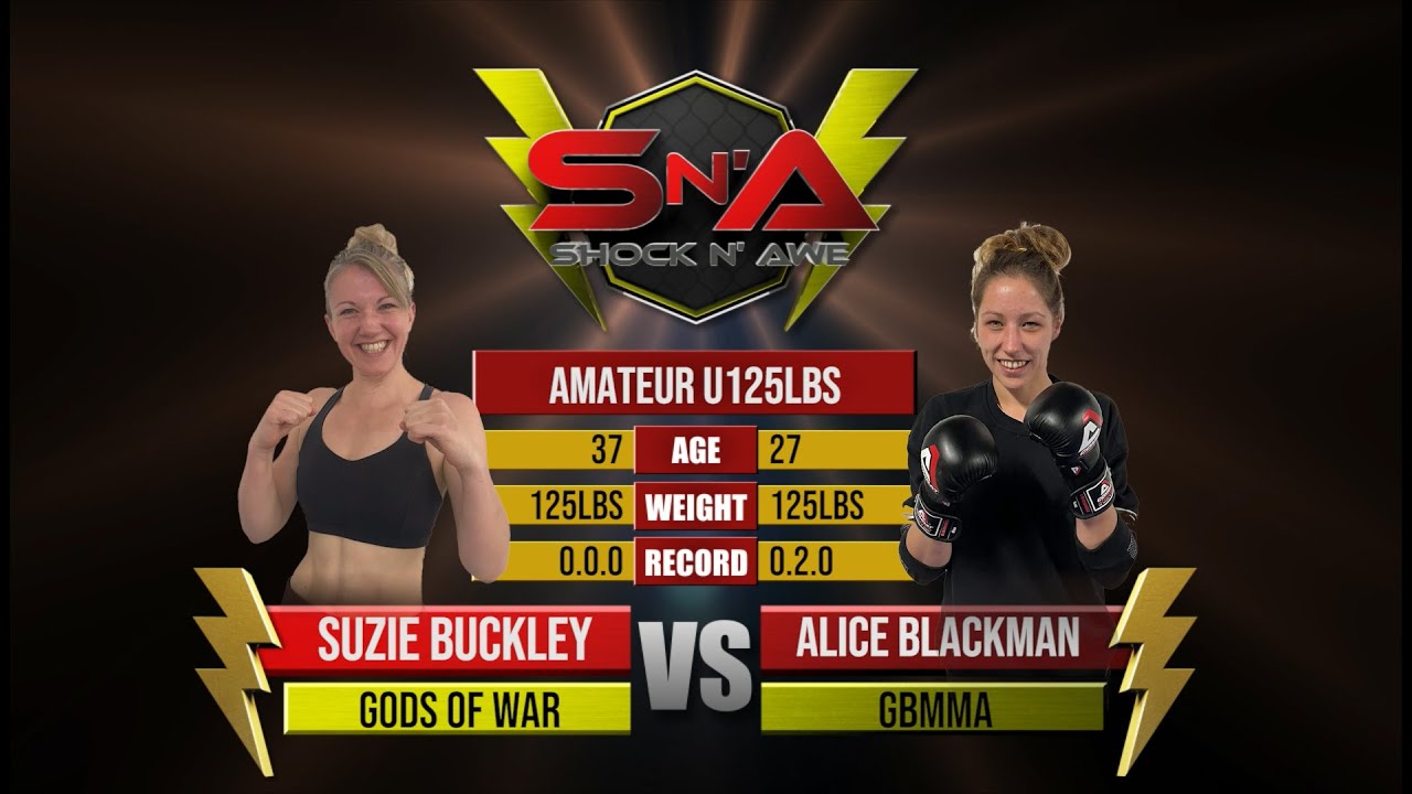 Shock N Awe 33 - Suzie Buckley vs Alice Blackman Amateur Flyweight MMA ...