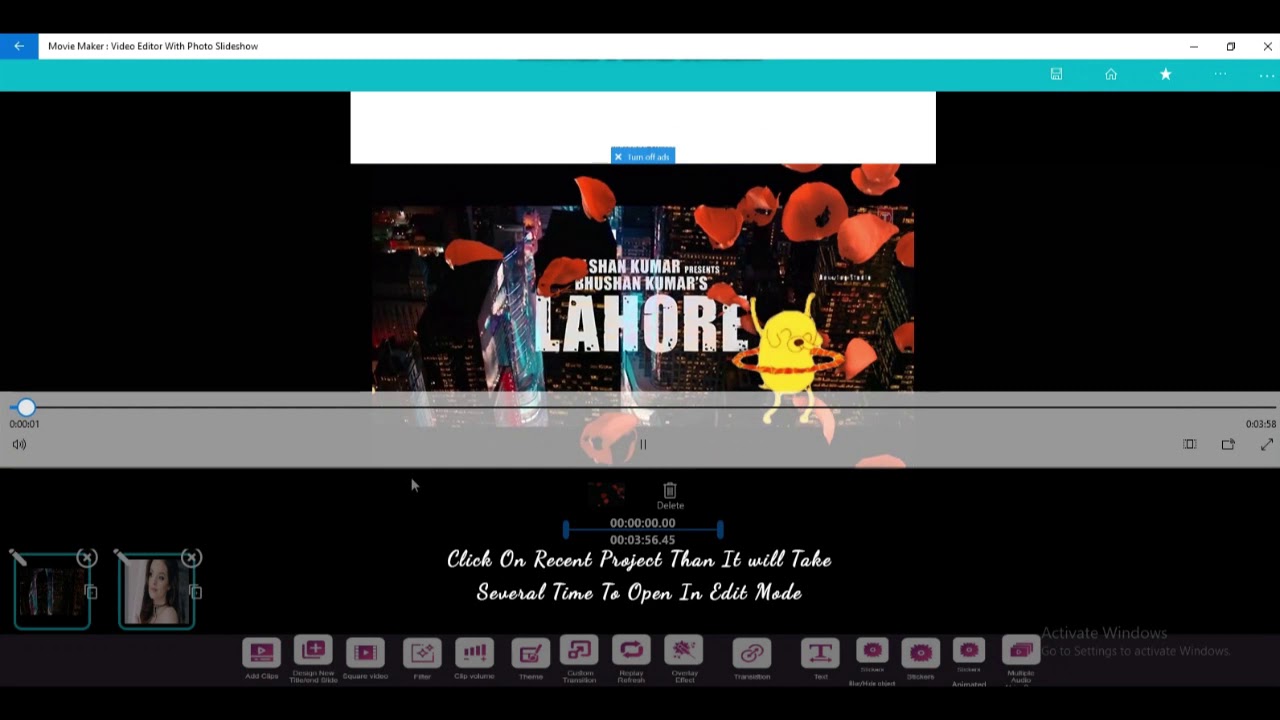 How To Used Recent Project in Movie Maker: Video Editor With Slideshow ...